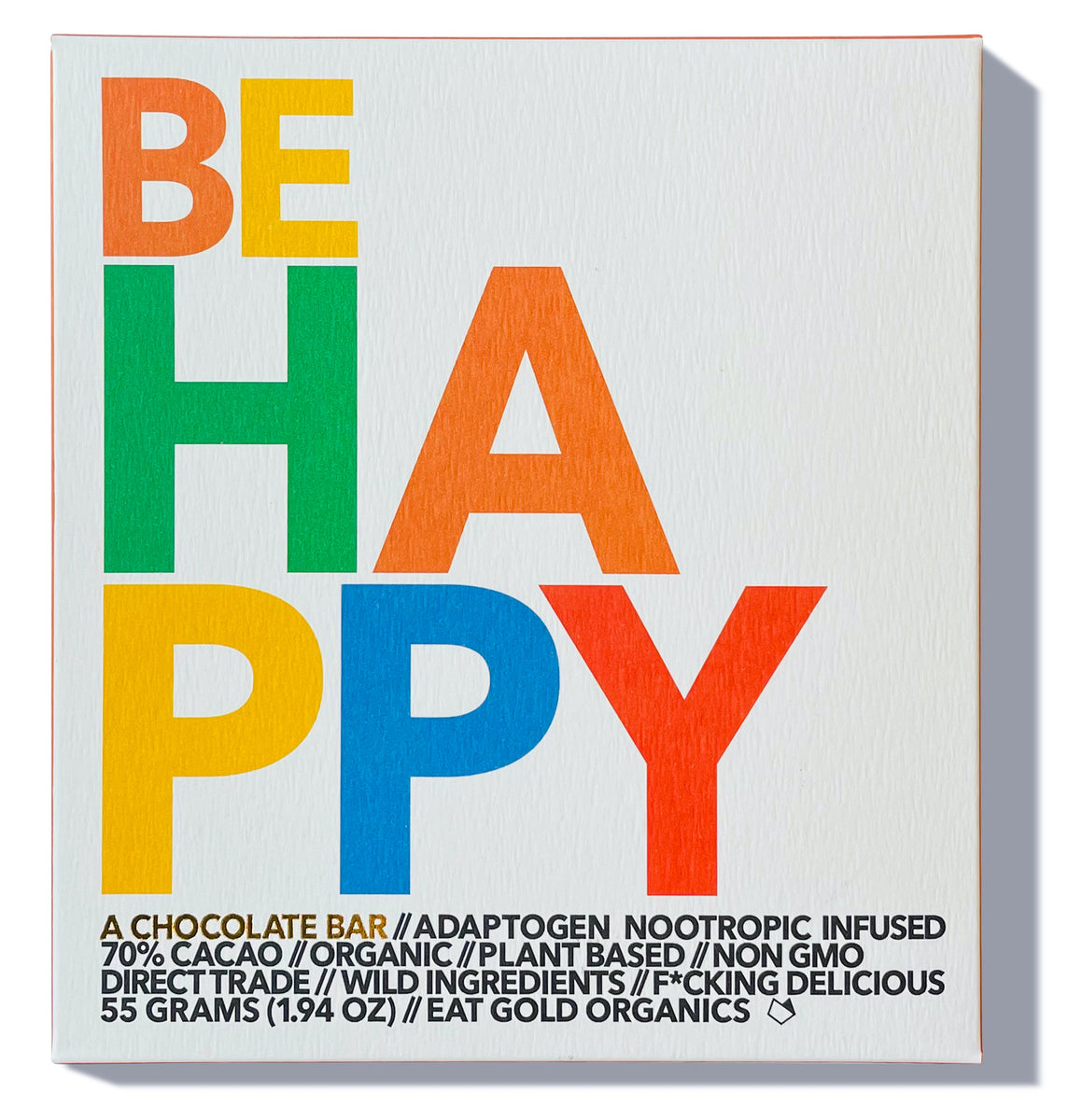 Eat Gold Organics BE HAPPY Chocolate Bar